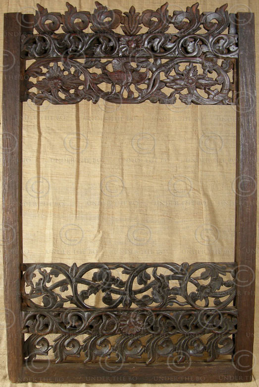 Burmese mirror frame BU404F. Assembled at Under the Bo workshop ...