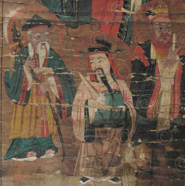 Framed taoist painting C67. Zhuang minority, Guangxi province, Southern ...
