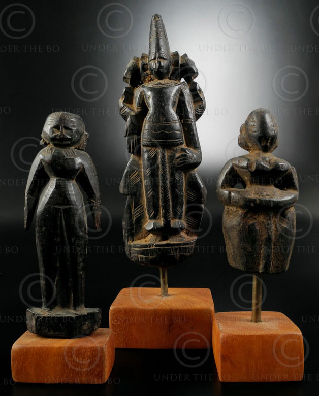 Primitive Hindu statuettes IN616. Tribal belt, Bihar state, North India ...
