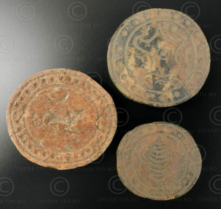 Pyu bone seals BU468A. Burma. - Under the Bo