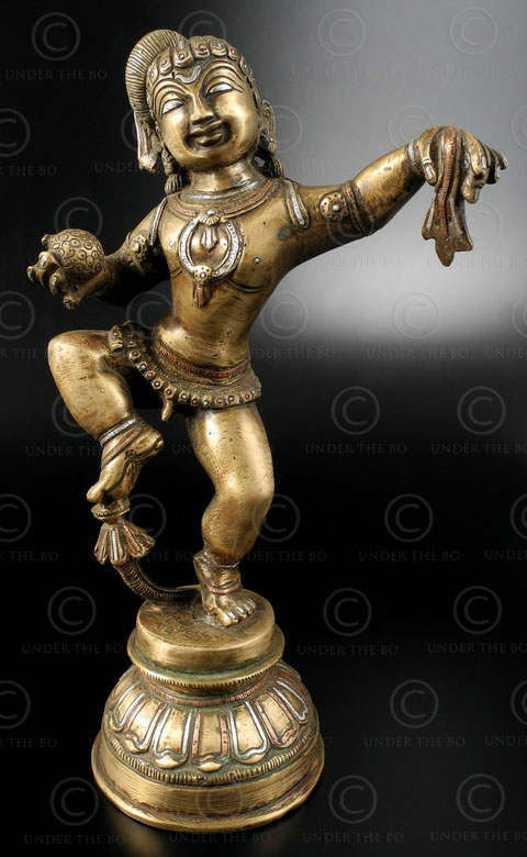 Three metals Krishna IN612. Uttar Pradesh, Northern India. - Under the Bo