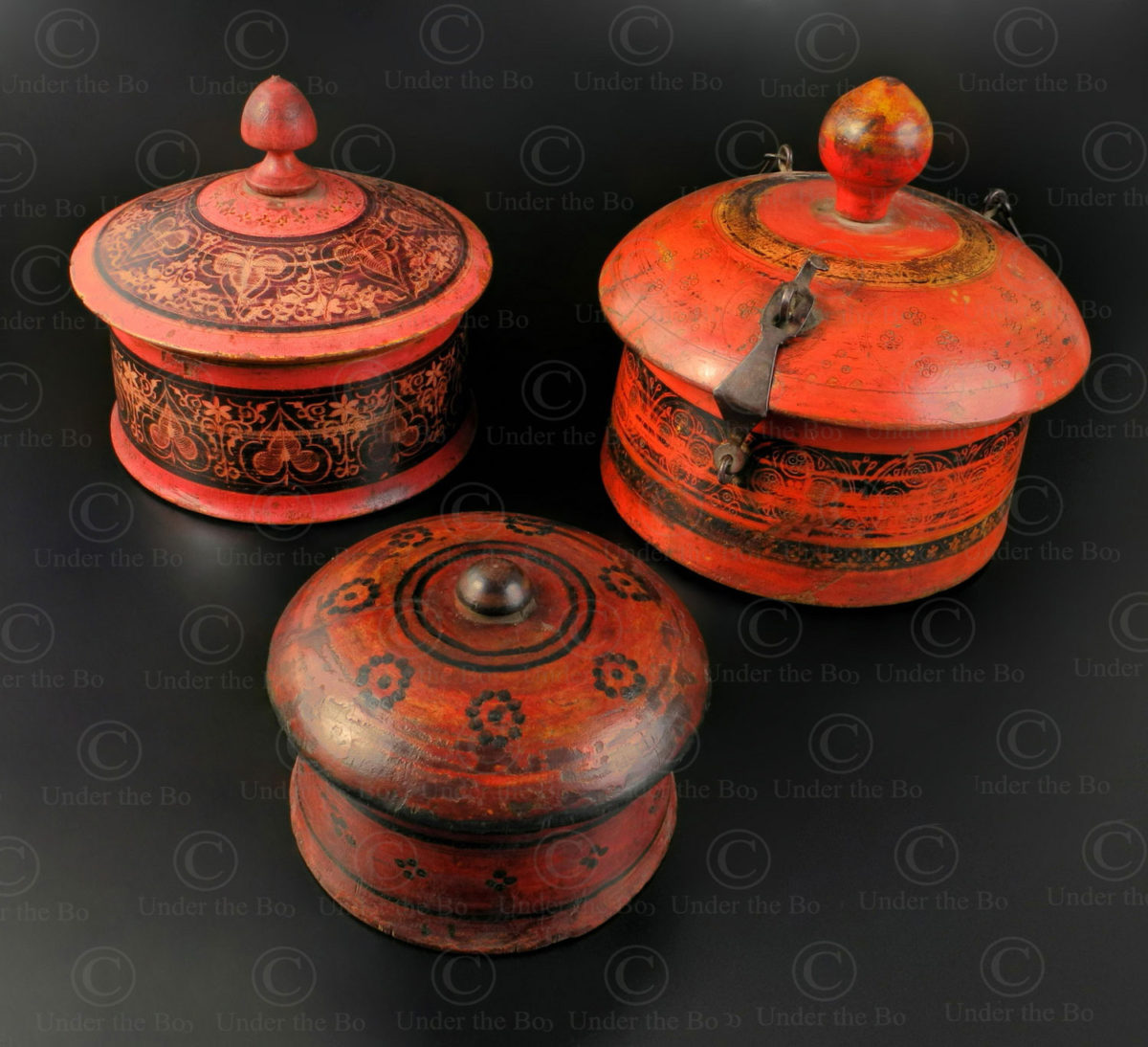 Punjab red boxes PK233A. Punjab province, Pakistan.