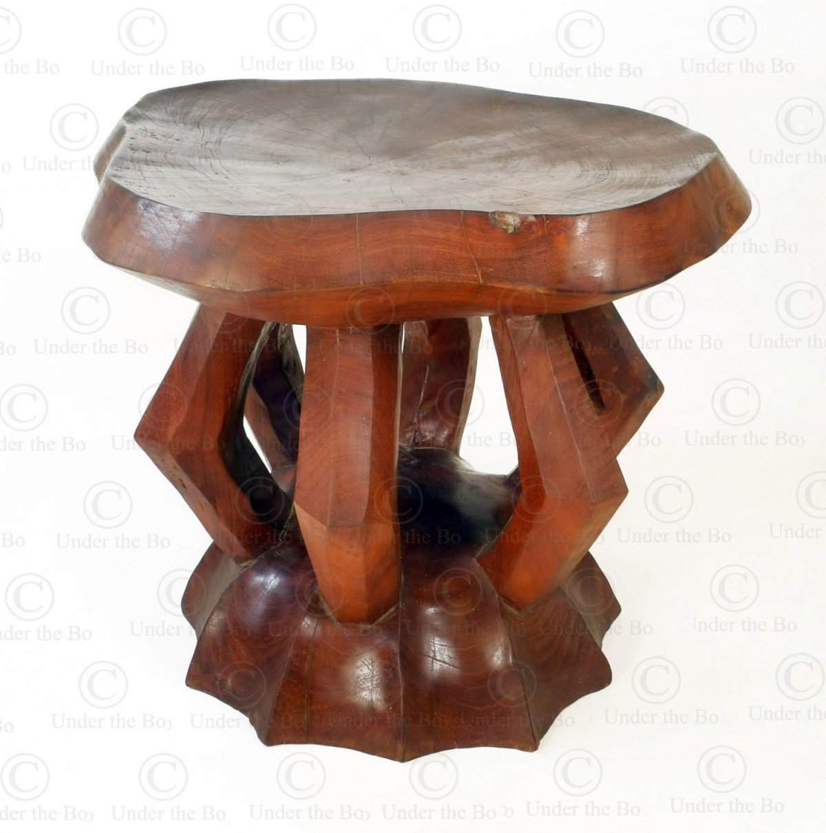 Zande style stool FV65A. Made at Under the Bo workshop.