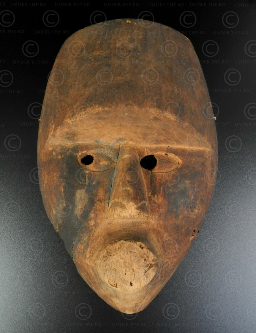 Kayan Dayak mask BO274. Kayan Dayak culture, Borneo island, Indonesia ...