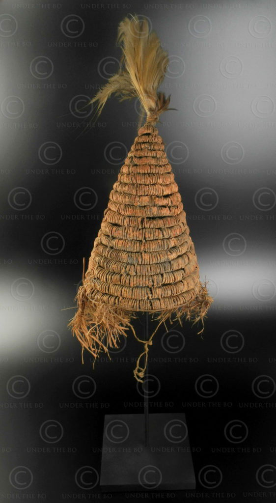 Papua headdress ID117. Region of the Mamberamo river mouth. West Papua ...