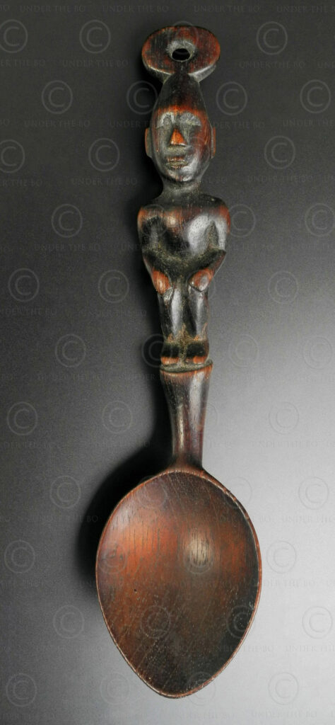 Ifugao spoon ID93. Ifugao culture, Cordillera mountains, northern Luzon ...