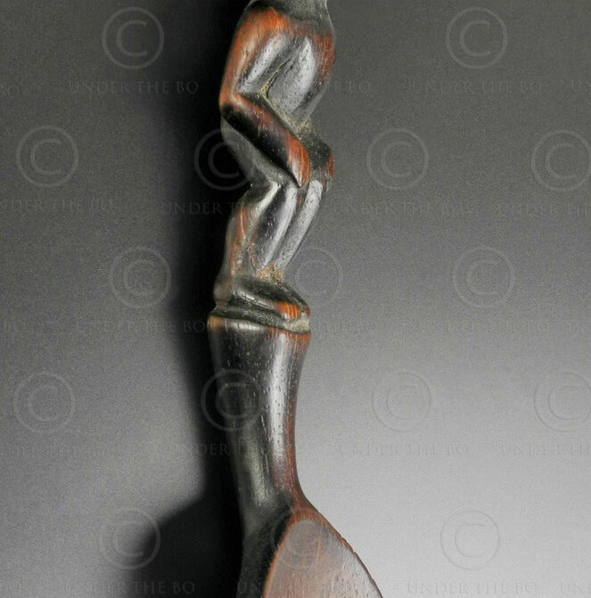 Ifugao spoon ID93. Ifugao culture, Cordillera mountains, northern Luzon ...