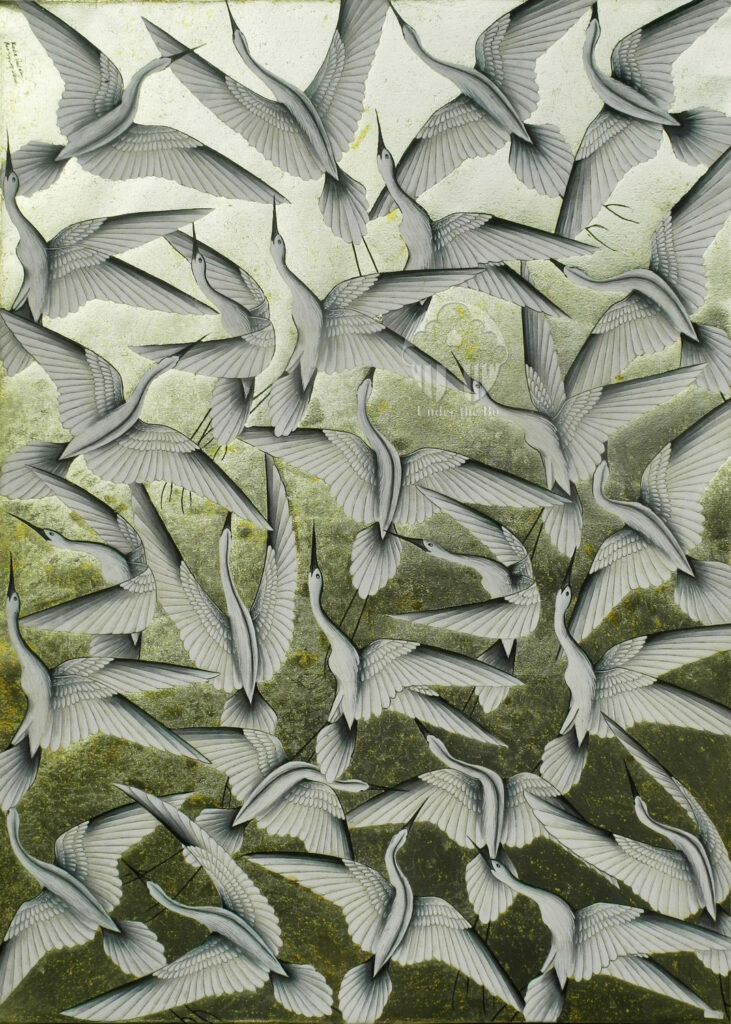 Bali Contemporary painting UB18. Signed Kade Dalem. Ubud school. Bali ...