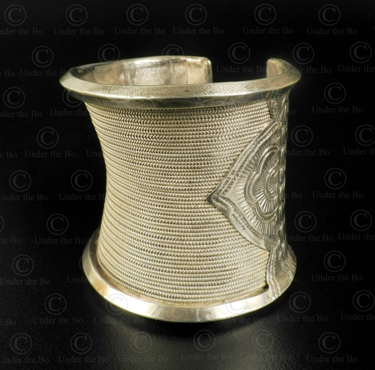 Shan silver bracelet B241. Shan or Wa/Lawa culture, North-East Burma or ...