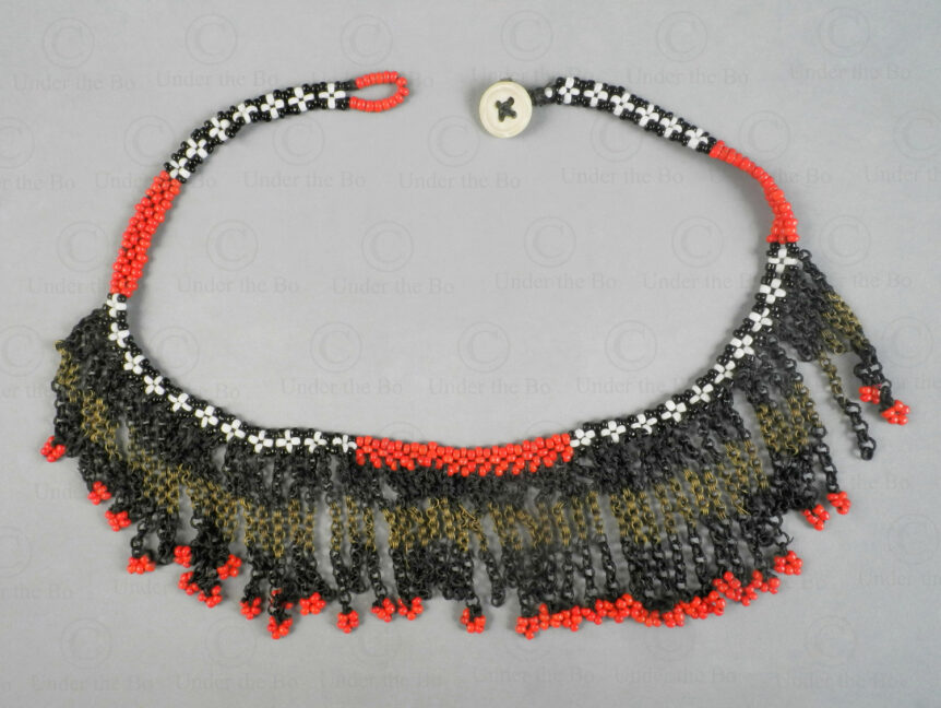 T'Boli ears necklace 643. T'Boli minority, Mindanao, The Philippines.